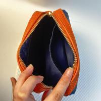 China Pu Saffiano Leather Cosmetic Cases Custom Size Zipper Travel Toiletry Pouch Case for sale