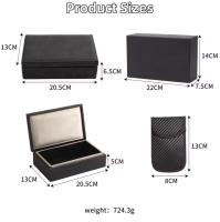 China RFID Bluetooth Shielding Faraday Bag Personalized Car Key Case For Men And Women for sale