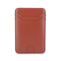 China Women Men PU Leather Credit Card Holders Case Pull Tab Card Holder for sale
