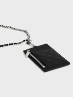 China Business PU Leather Card Holders With Lanyard Promotion Gift Customized Brand for sale