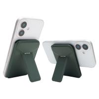 China Custom Size PU Leather Magnetic Card Holder Wallet With Phone Bracket Stand for sale