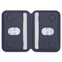 China Custom Size PU Leather Magnetic Card Holder Wallet With Phone Bracket Stand for sale