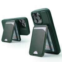 China Custom Color PU Leather Card Holders Leather Phone Case With Stand for sale