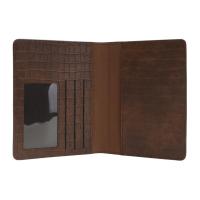 China RFID Blocking Passport Cover Retro Aged Style PU Leather Travel Passport Wallet for sale
