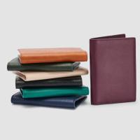 China OEM Brand Personalised Unisex Leather Passport Cover With Card Slots Travel Accessories for sale