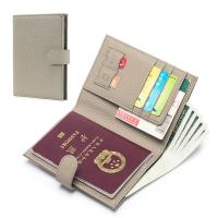 China Multi Functional PU Leather Passport Wallet Card Holder Money Organizer Custom Logo for sale