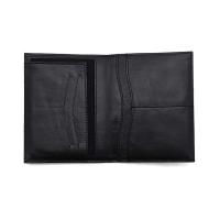 China OEM PU Leather Passport Cover Slim Organizer Business Holiday Travel Wallet Custom Color for sale