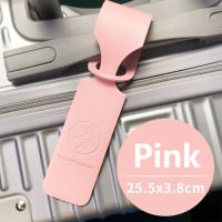 China Travel Boarding PU Leather Name ID Address Holder Portable Suitcase Identifier Label for sale