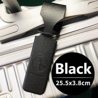 China Travel Boarding PU Leather Name ID Address Holder Portable Suitcase Identifier Label for sale