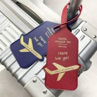 China Bulk Blank PU Leather Luggage Tags Privacy Protection Airport Luggage Name Tag for sale