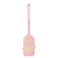 China Bulk Blank PU Leather Luggage Tags Privacy Protection Airport Luggage Name Tag for sale