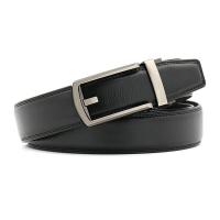 China Custom Color Fit Men Genuine Leather Belts Modern Automatic Buckle Belt for sale