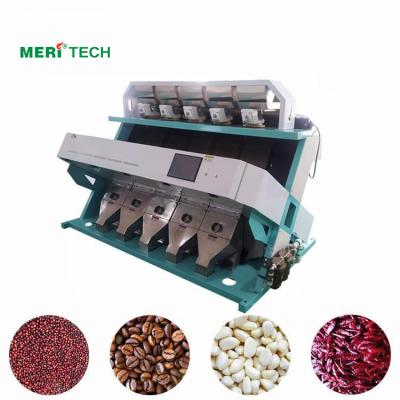 China 220v 50hz Pepper Sorting Machine , 5kw Coffee Bean Color Sorter for sale
