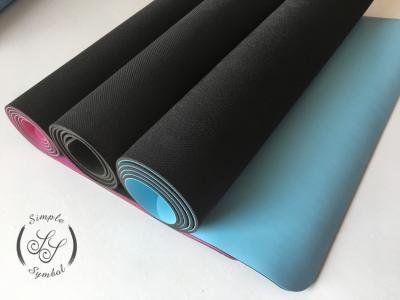 China Non Slippery classic black anti skid anti-tear Natural Rubber Yoga Mat Skid Resistance for sale