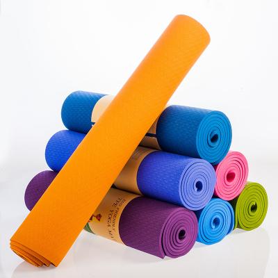 China Harmless Thermoplastic Elastomer Yoga Mat , Comfortable Non Toxic Fitness Mat for sale