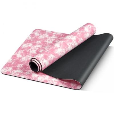 China Custom Printing Natural Rubber Yoga Mat Durable Gym Exercise Mat for sale