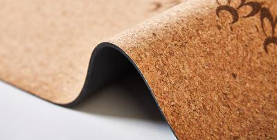 China Skid Resistance Eco Friendly Exercise Fitness Soft Cork Yoga Mat for sale