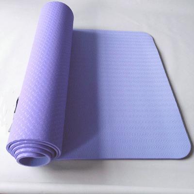 China Environmentally Friendly Yoga Mats/ Harmless Thermoplastic Elastomer, Comfortable Non Toxic Fitness Mat/Gym Mat Blue for sale