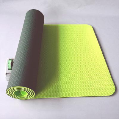 China Environmentally Friendly Yoga Mats/ Harmless Thermoplastic Elastomer, Comfortable Non Toxic Fitness Mat/Gym Mat Green for sale