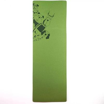 China Non-slip TPE Yoga Mats for  Sports Fitness, Exercise, Pilates Mat 6mm for sale