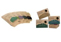 China Custom Printed Small Brown Kraft Paper Soap Boxes Packaging With Window for sale