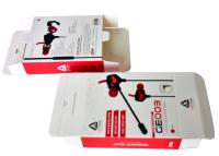 China Bespoke Paper Boxes Packaging With UV Coating Logo Blister Tray For Earphone for sale