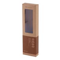 China Printed Brown Kraft Paper Noodle Box With Window Bespoke Packaging for sale