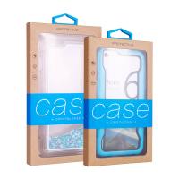 China Printed Eco Friendly Brown Kraft Paper Box With Hanger Hole For Mobile Case for sale