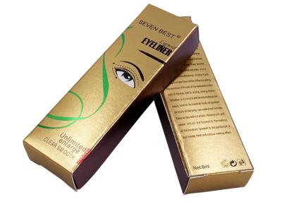 China Order Printed Luxury Gold Paperboard Boxes Eye Liner Packaging Wholesale for sale