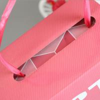 China Printing CMYK 3 Ply Strong Corrugated Box Shoes Packaging With Handle Rope for sale
