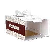 China Custom Luxury Corrugated Cardboard Cake Boxes Wholesale Printing With Handle for sale