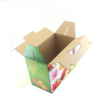 China Custom Folded Corrugated Cardboard 1-2-3 Bottom Carrier Boxes Printing for sale