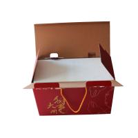 China Custom recycled Corrugated paper Food Boxes Packaging with handle rope for sale