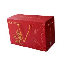 China Custom recycled Corrugated paper Food Boxes Packaging with handle rope for sale
