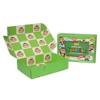 China White Single Wall Corrugated Cardboard Window Box Mailer With Design Printing for sale