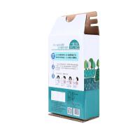 China Custom Printed Single Wall Corrugated Food Package Zipper Boxes Manufacturer for sale