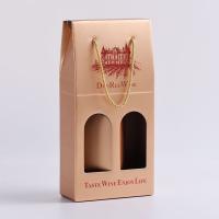 China Printed Corrugated Paper Packaging Carrier Boxes For Two Bottles Of Red Wine for sale