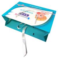 China Custom Luxury White Paper Carry Bag With Artwork Printing Manufacturers for sale