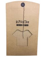 China Custom Printed Kraft Flat Paper Pouch Envelopes Bags Clothing Window Package for sale