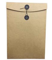 China Custom Printed Kraft Flat Paper Pouch Envelopes Bags Clothing Window Package for sale
