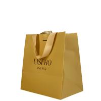 China Eco Friendly Custom Printed Medium Blue Paper Party Favor Bags With Handles for sale