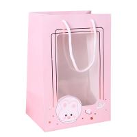 China Eco Friendly Custom Printed Medium Blue Paper Party Favor Bags With Handles for sale