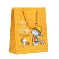 China Eco Friendly Custom Printed Medium Blue Paper Party Favor Bags With Handles for sale