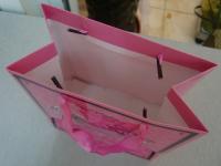 China Colored Custom Printed Recycled Paper Gift Bags With Satin Ribbon Handles Supplier for sale