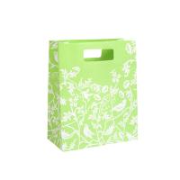 China Custom Promotional Flat Bottom Paper Bags Champion Printing Die Cutting Handles for sale