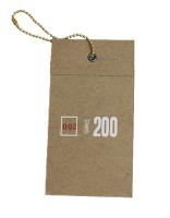 China Eco Friendly Custom Clothing Labels Paper Company Tags For Clothing With Ball Chain for sale