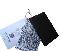 China Eco Friendly Custom Clothing Labels Paper Company Tags For Clothing With Ball Chain for sale
