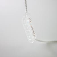China Eco-Friendly Transparent Plastic Self Locking Tags Security Tags Embossed Logo for sale