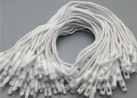 China White Plastic Clohting Tag String Black Stock Hang Tag With Bullet Clasp Manufacturer for sale