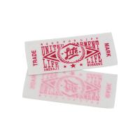 China Custom Woven Printed Garment Labels Cotton Woven Labels For Clothing Supplier for sale